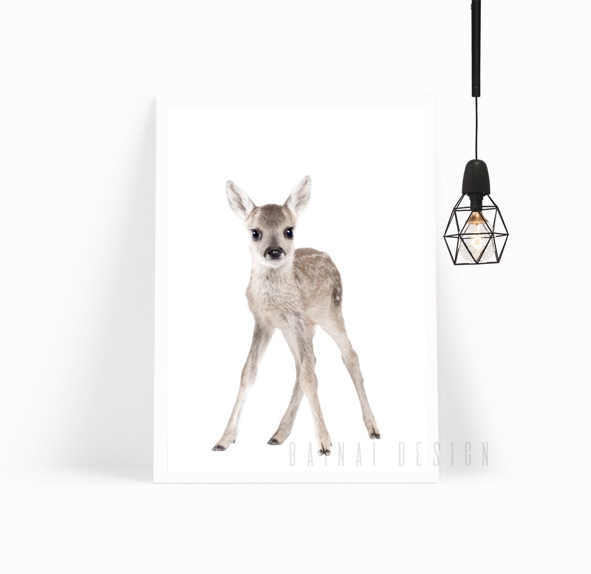 REHKITZ Kunstdruck Poster Bild Reh Kind Baby Tier Waldtier | Etsy