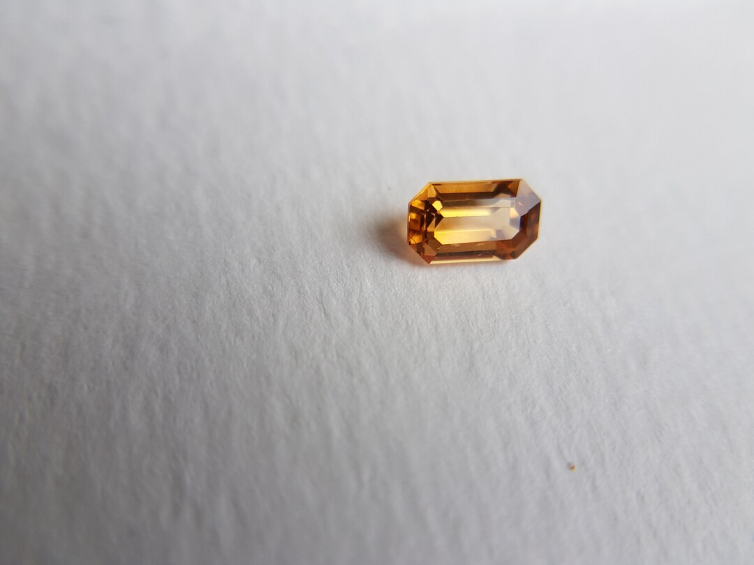 1.07 Ct Imperial Topaz Emerald Cut - Etsy