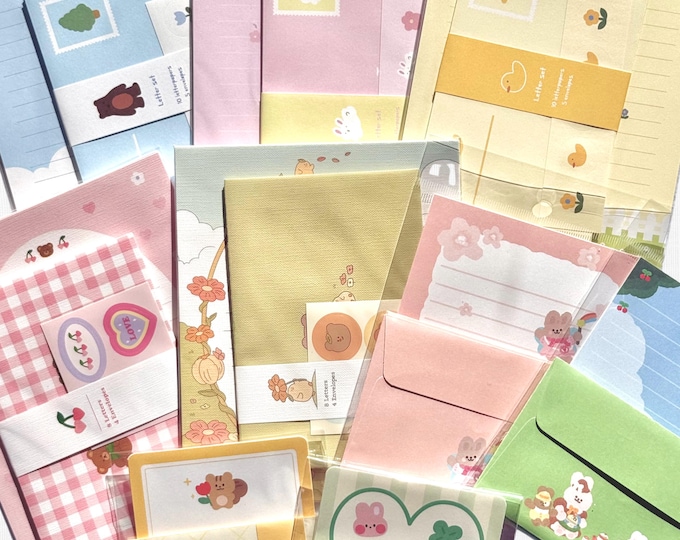 Korean Letter Sets / Korean Stationery Sets - Etsy