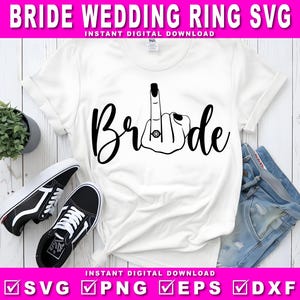 Bride Svg, Wedding Finger Svg, Vector Cut File for Cricut, Silhouette ...