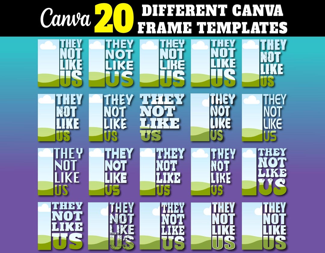 20 They Not Like Us Canva Editable Design, Drag and Drop Your Design ...
