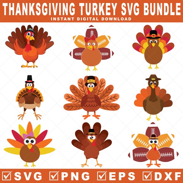 Turkey Svg - Etsy