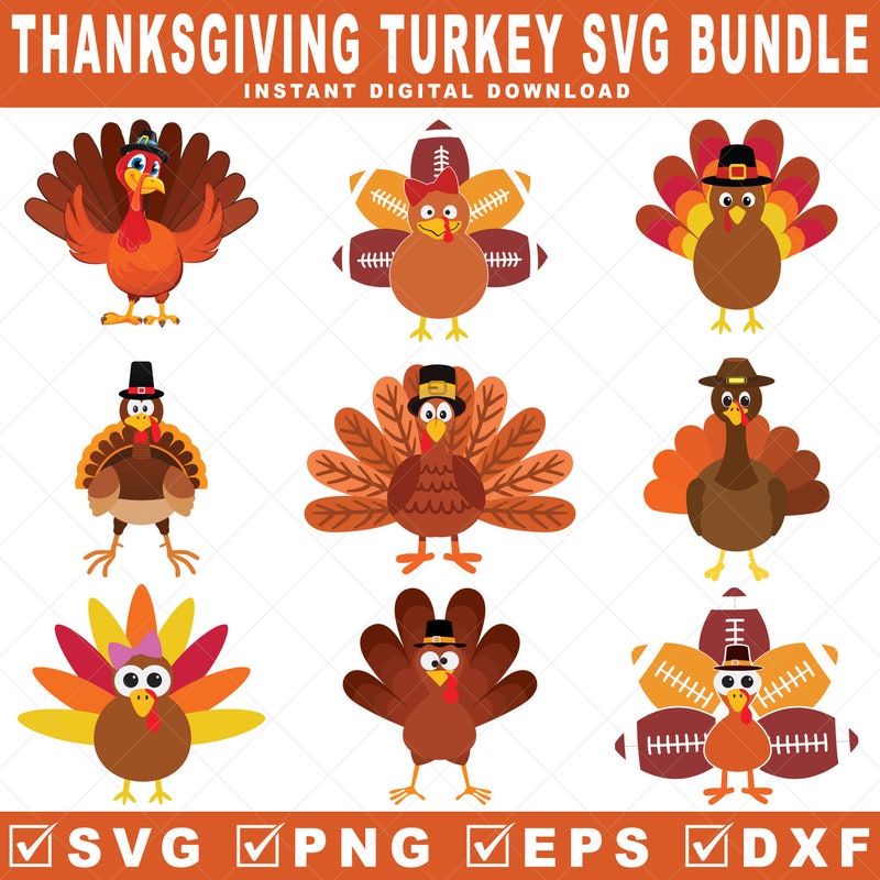 Turkey Svg - Etsy