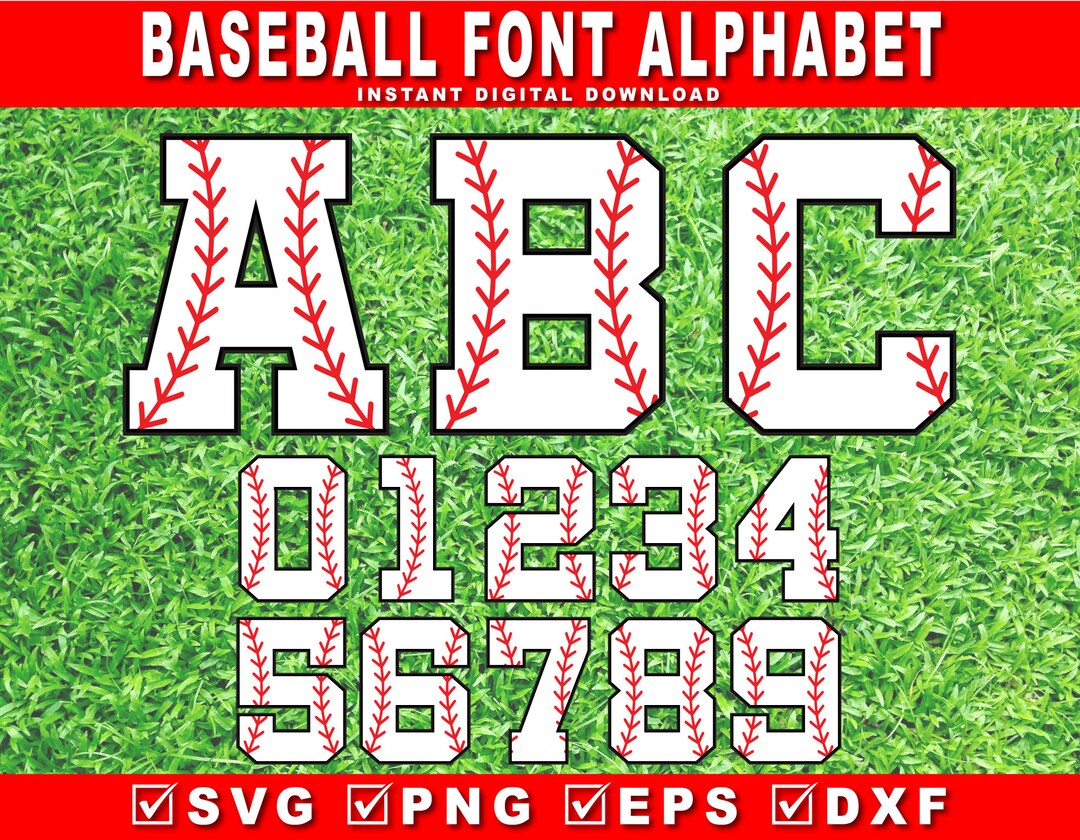 Baseball Font SVG, Baseball Team SVG, Baseball Mom SVG, Softball Svg ...