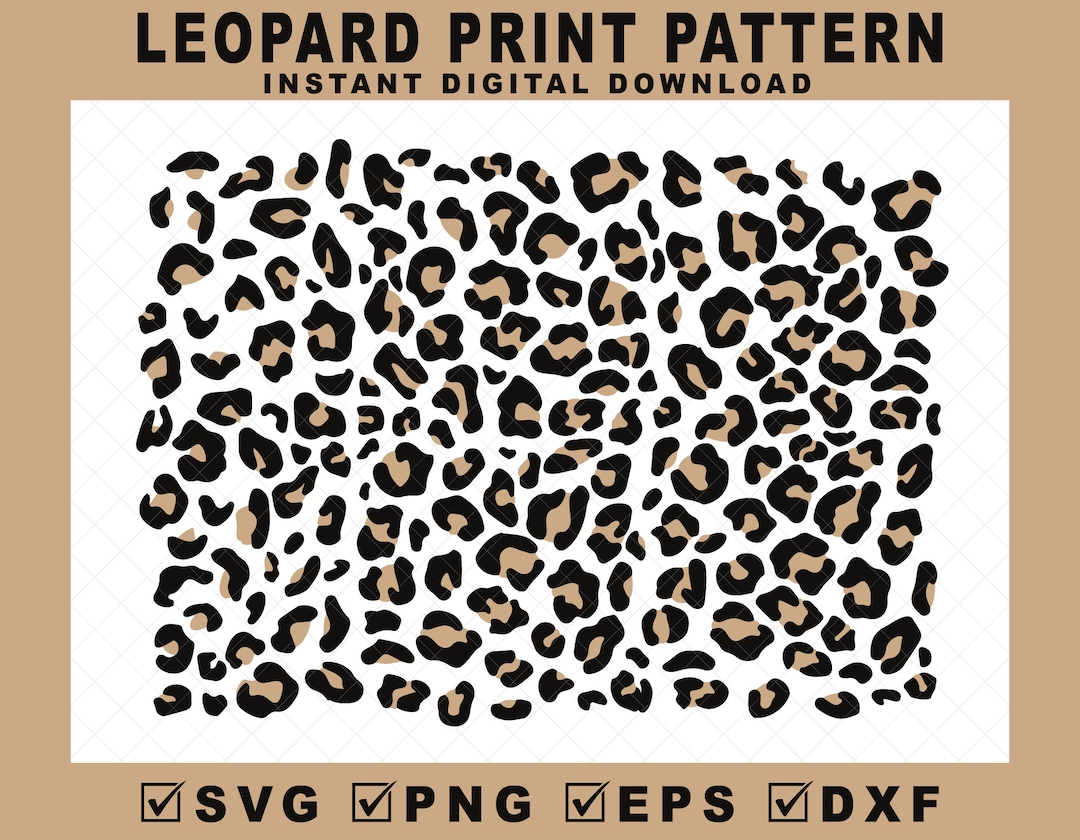 Leopard Print SVG Animal Print SVG Cut File Leopard Svg | Svg Png DXF ...