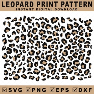 Leopard Print SVG Animal Print SVG Cut File Leopard Svg | Svg Png DXF ...