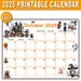 2025 Kids Calendar Printable PDF, Canva Editable, Homeschool Planner ...