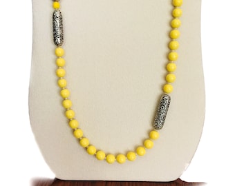 Yellow Necklace - Etsy