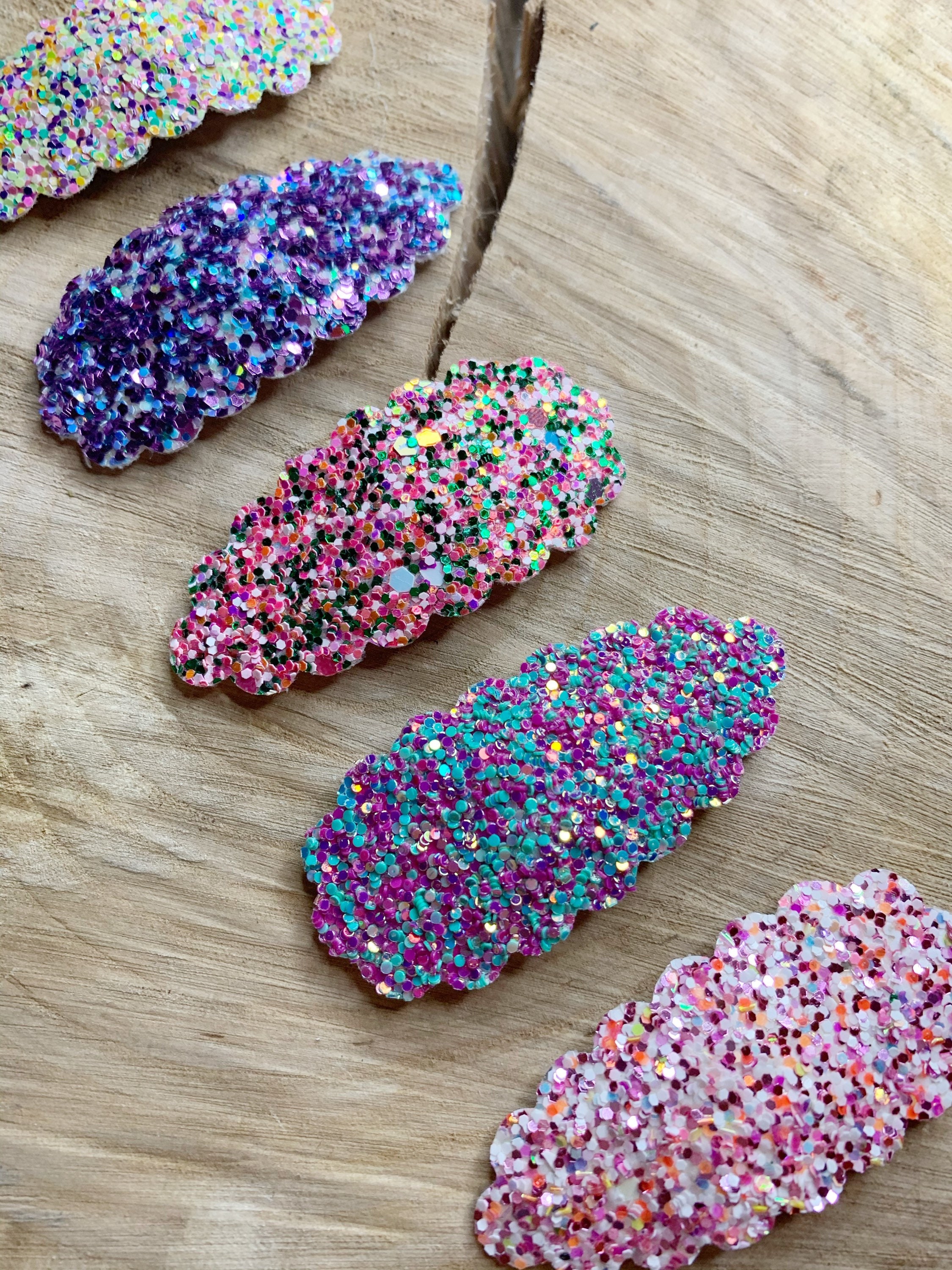 Chunky Glitter Snap Clips snap clips snaps glitter | Etsy