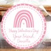 Pink Boho Rainbow Valentine's Day Stickers - Etsy