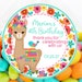 Llama Birthday Party Stickers or Favor Tags, Llama Birthday Decorations ...
