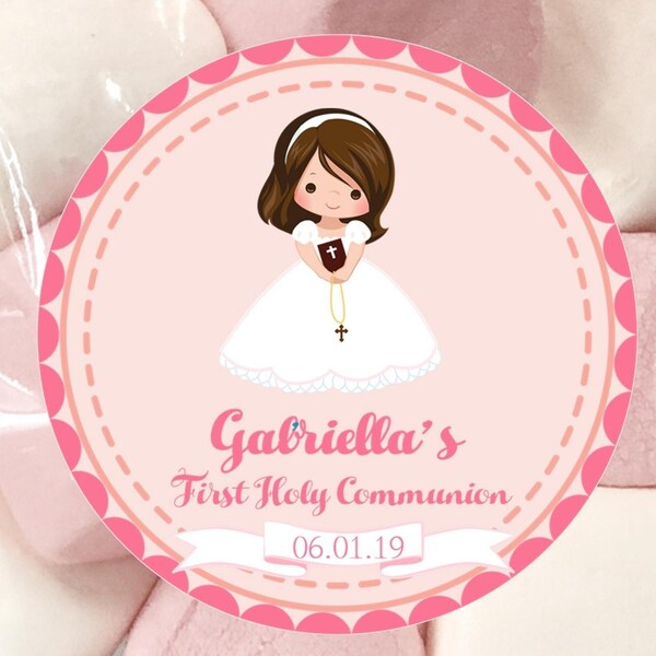 Boys First Holy Communion Favor Tags or Sticker Labels, Boys Communion ...