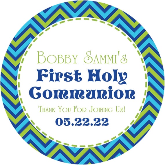 Boys First Holy Communion Favor Tags or Sticker Labels Boys - Etsy