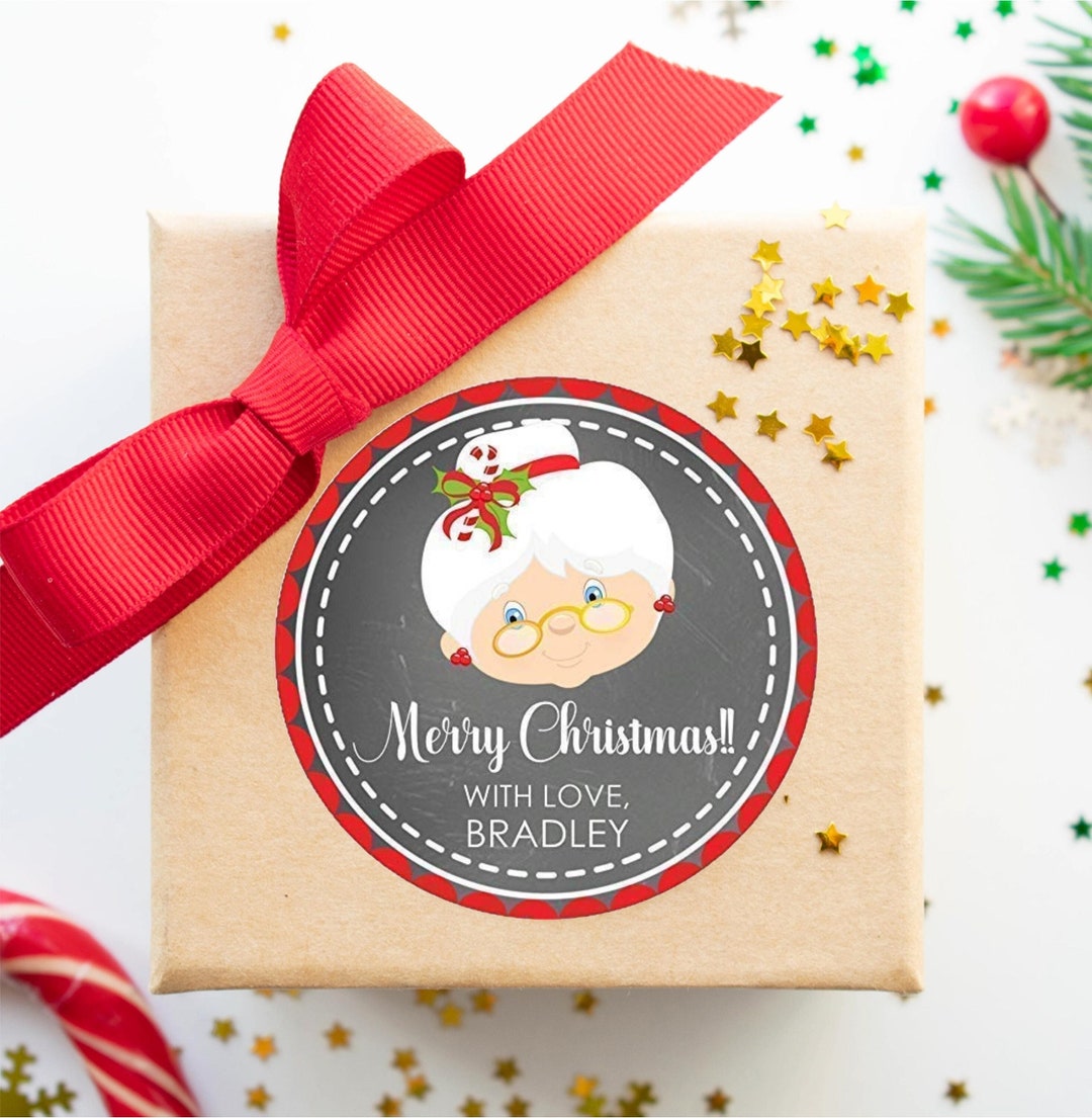 Mrs. Claus Christmas Sticker Labels - Etsy