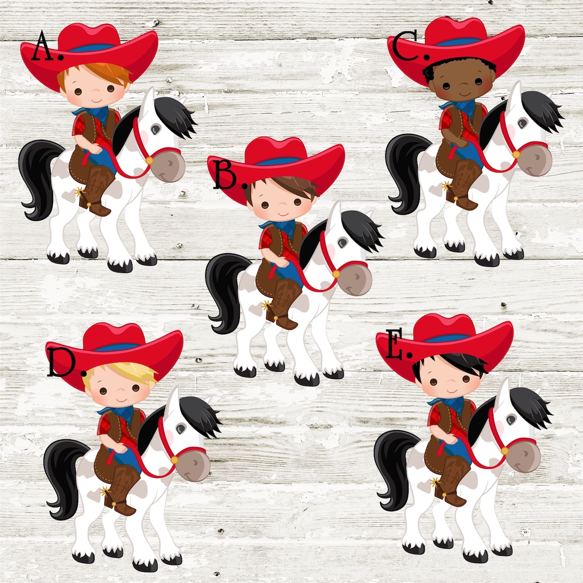 Cowboy Birthday Party Sticker Labels, Cowboy Stickers for Birthdays ...