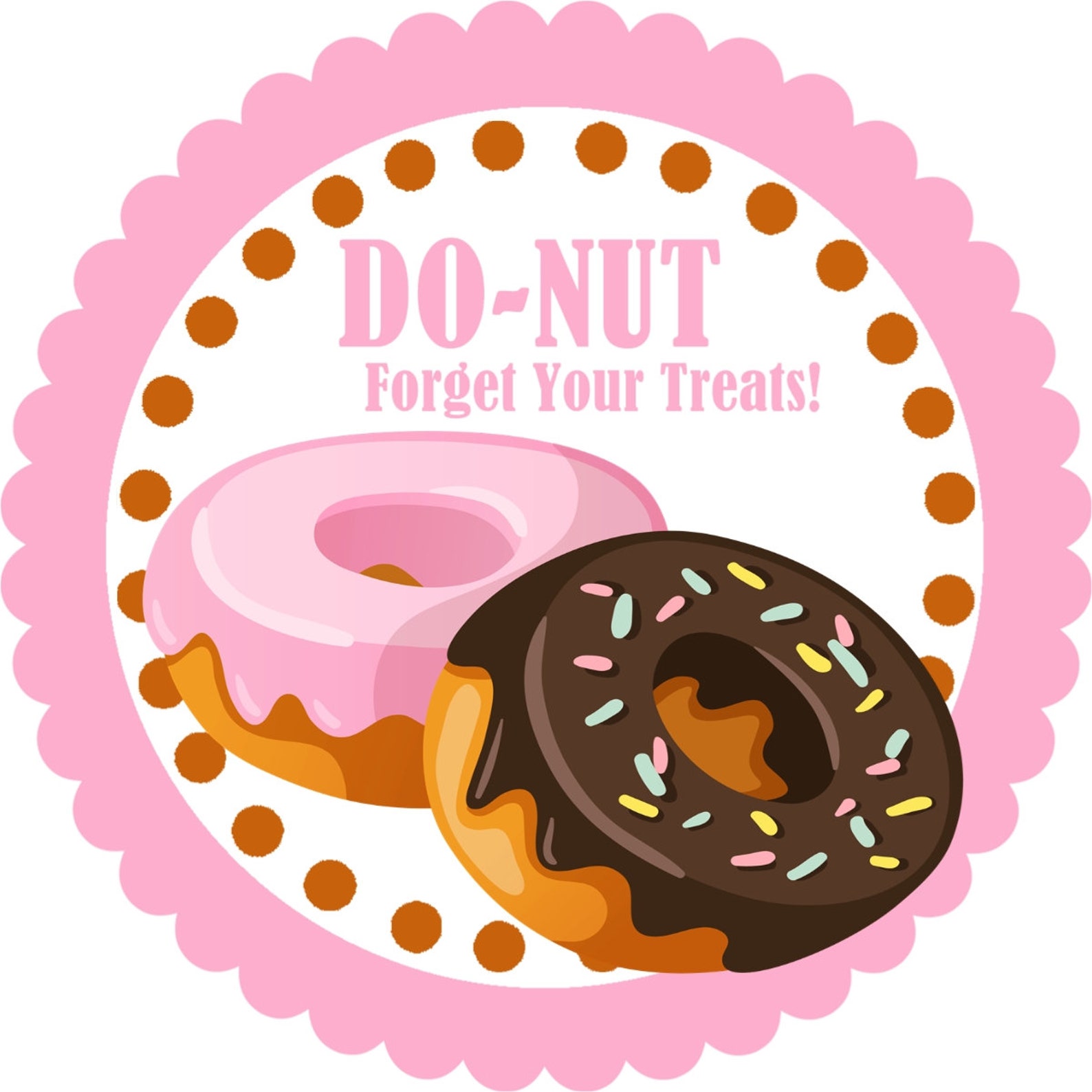 Donut Birthday Party Favor Sticker Labels Donut Birthday - Etsy