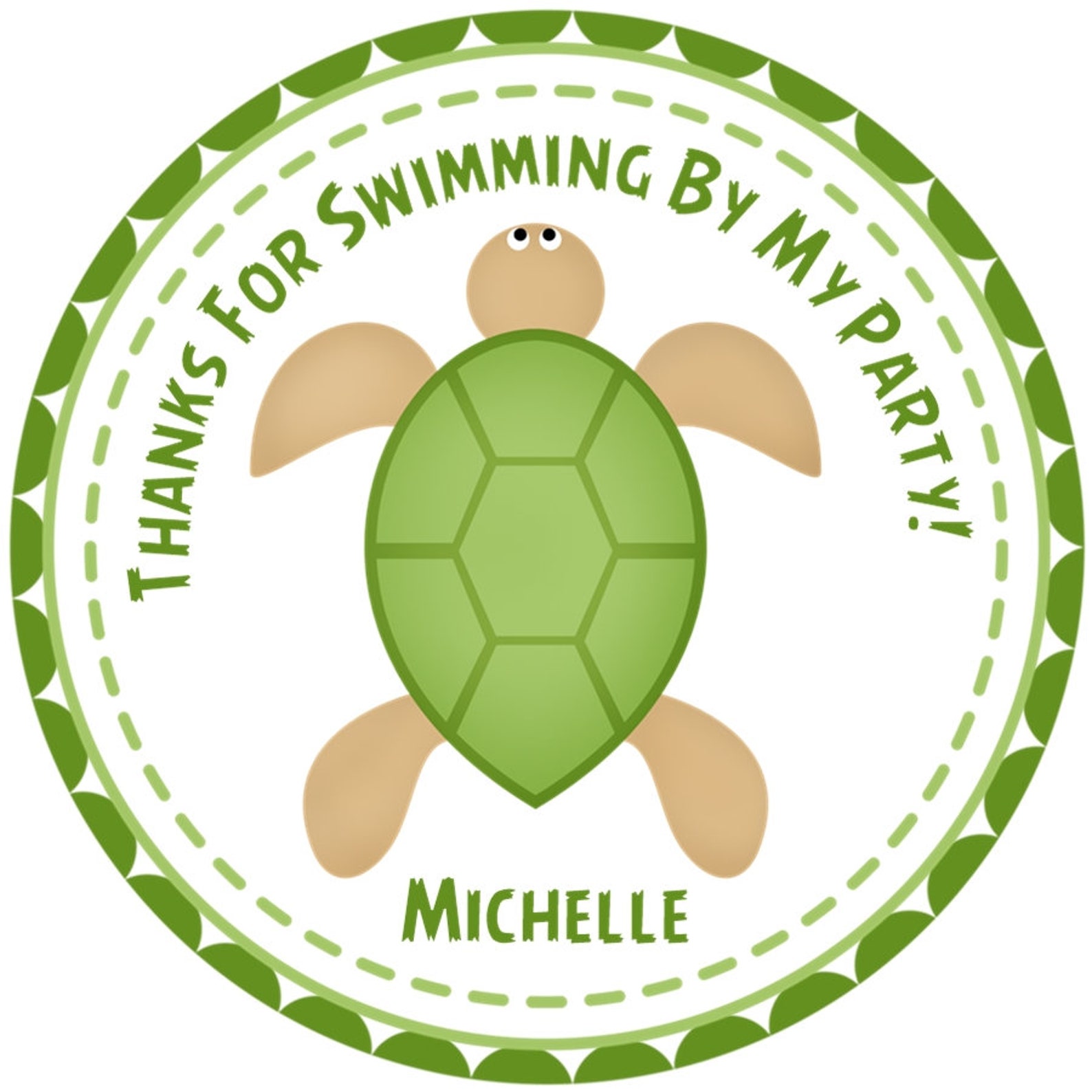 Sea Turtle Beach Birthday Party Sticker Labels Beach Party - Etsy