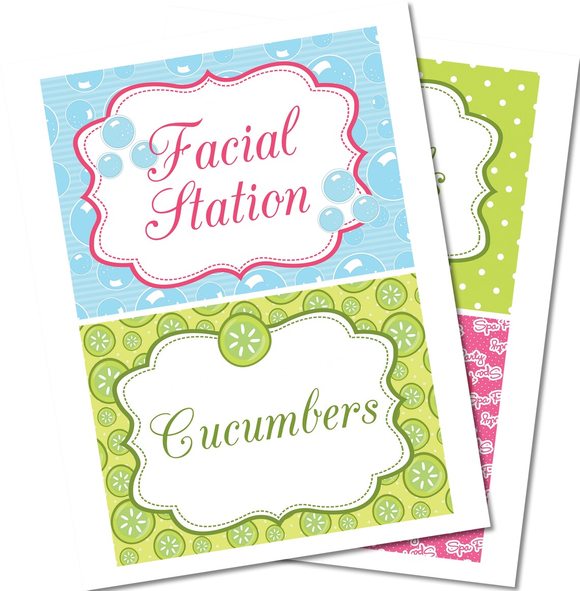 INSTANT DOWNLOAD 7 Spa Birthday Party Signs - Etsy