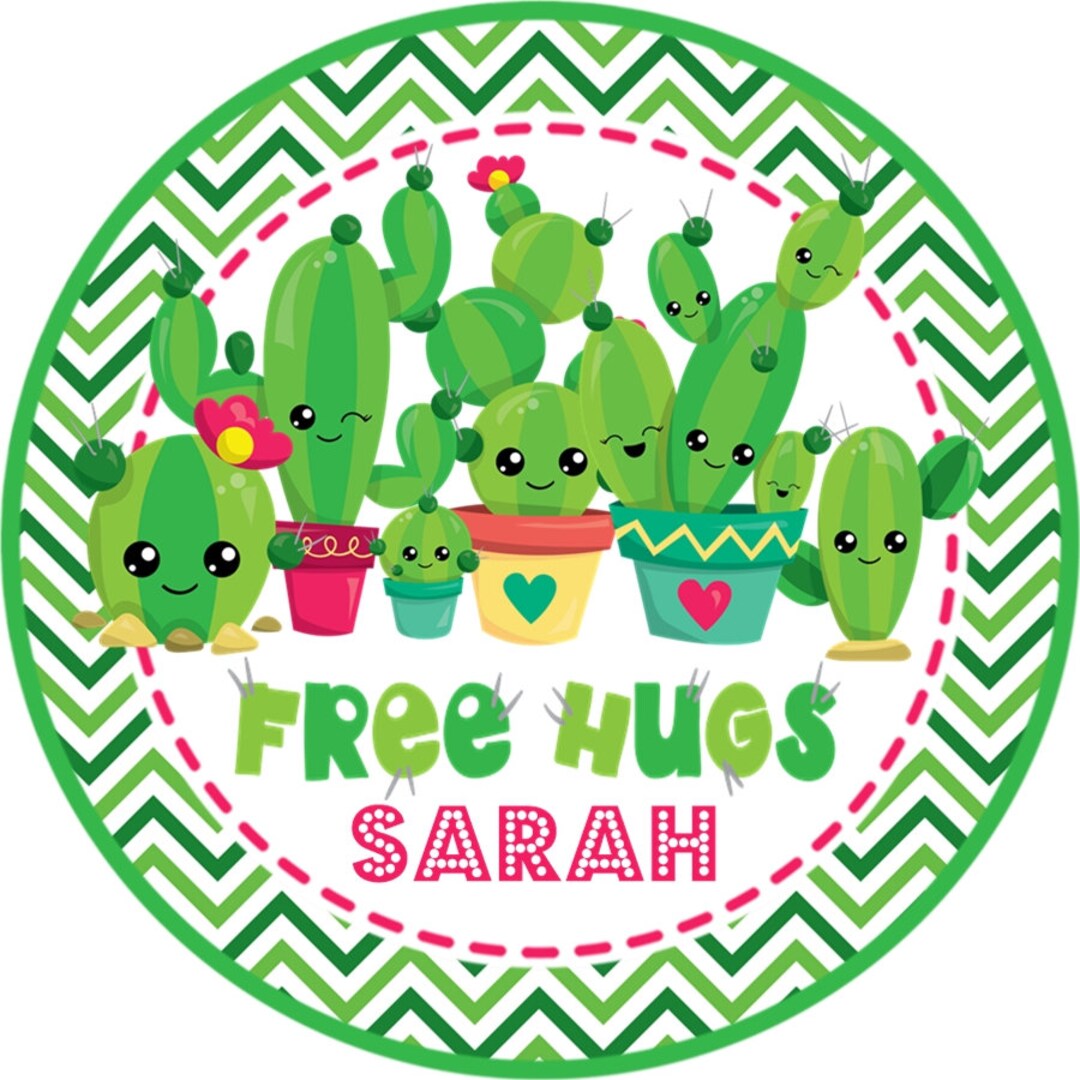 Cactus Succulent Party Stickers or Favor Tags, Cactus Succulent ...