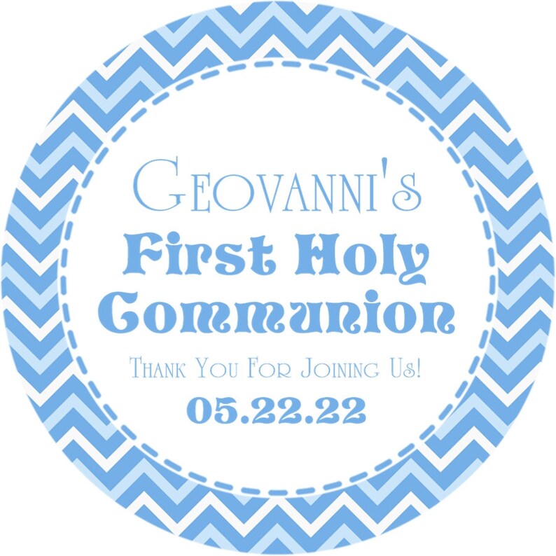 Boys First Holy Communion Favor Tags or Sticker Labels Boys | Etsy
