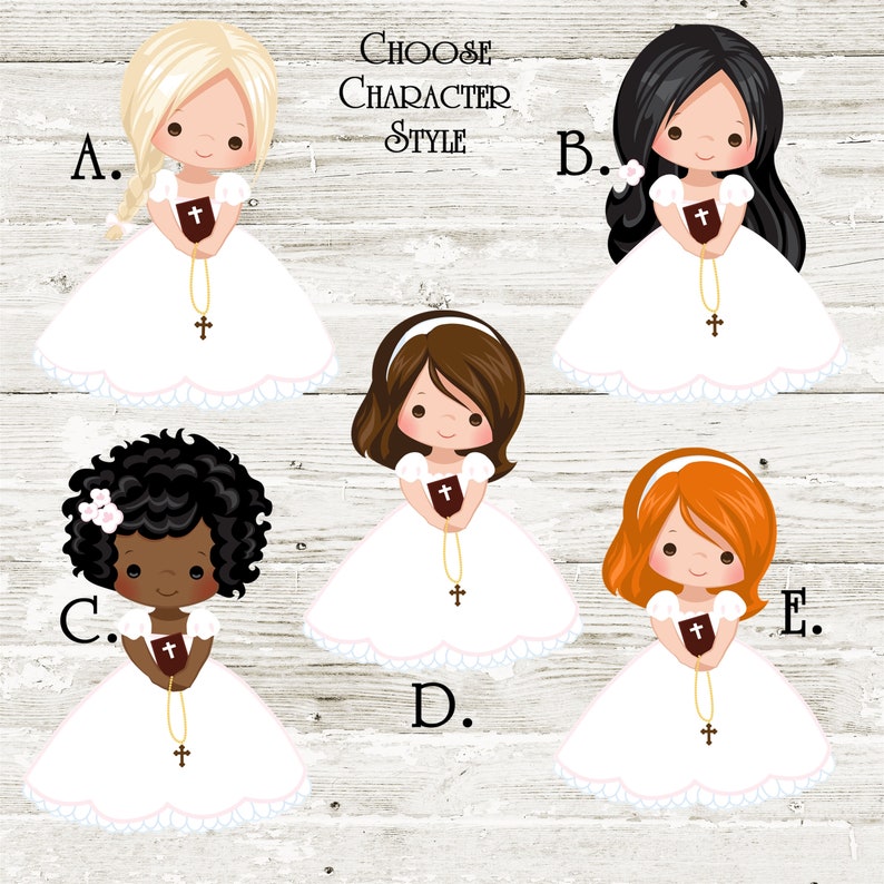Pink Girl First Holy Communion Sticker Labels Pink Communion | Etsy