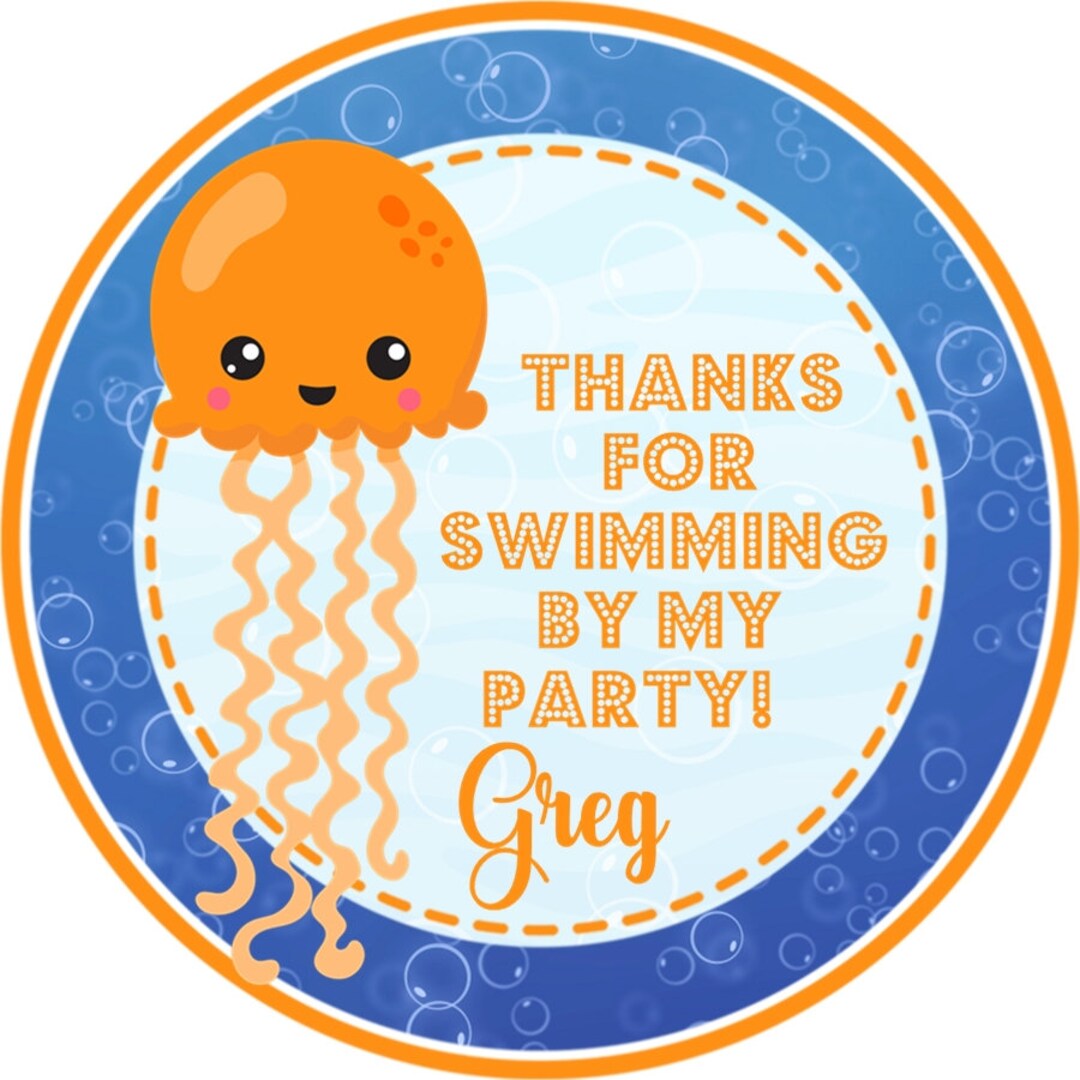 Under the Sea Birthday Party Stickers or Favor Tags, Under the Sea ...