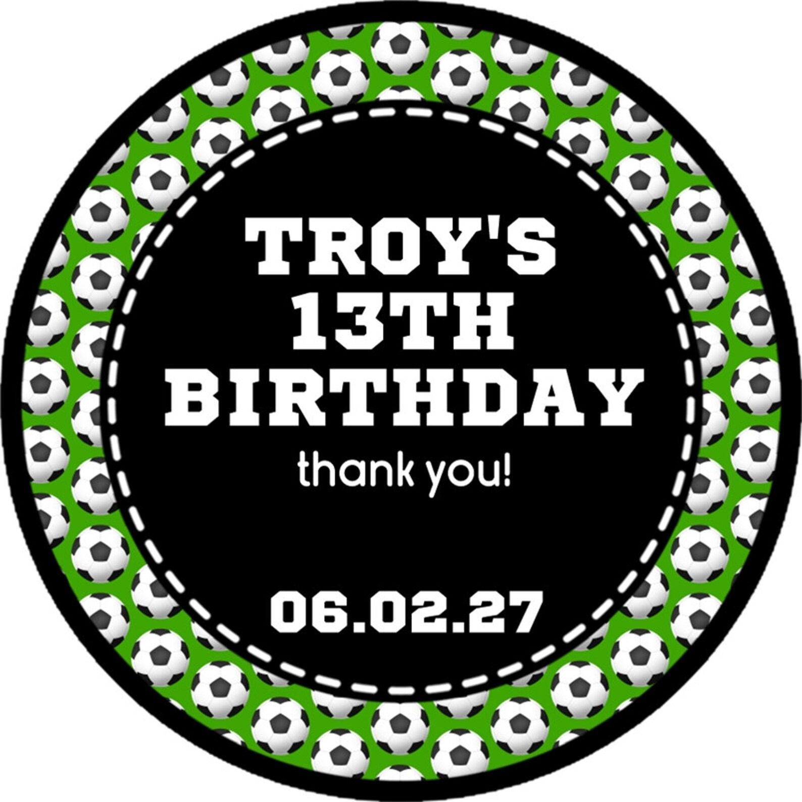 Soccer Birthday Party Stickers or Favor Tags Soccer Birthday | Etsy