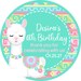 Llama Birthday Party Stickers or Favor Tags, Llama Birthday Decorations ...