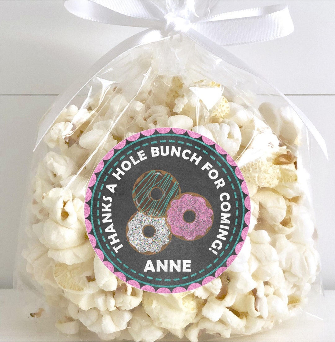 Donut Birthday Party Sticker Labels, Donut Party Stickers, Donut Party ...
