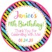 Neon Birthday Party Stickers, Neon Birthday Decorations, Neon Party ...