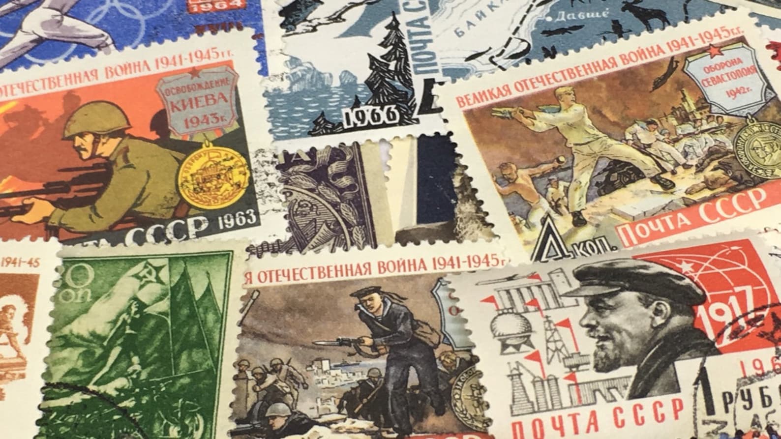 Soviet Union USSR Stamps Collection 15 Random Stamps Set Soviet Russia ...