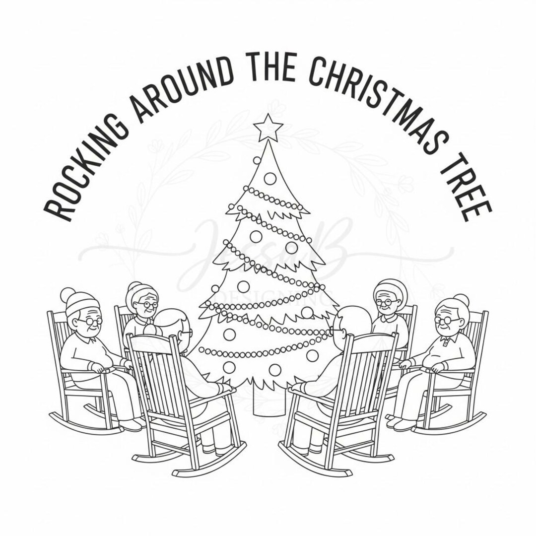 Rocking Around the Christmas Tree SVG | Funny Senior Christmas Cut File ...