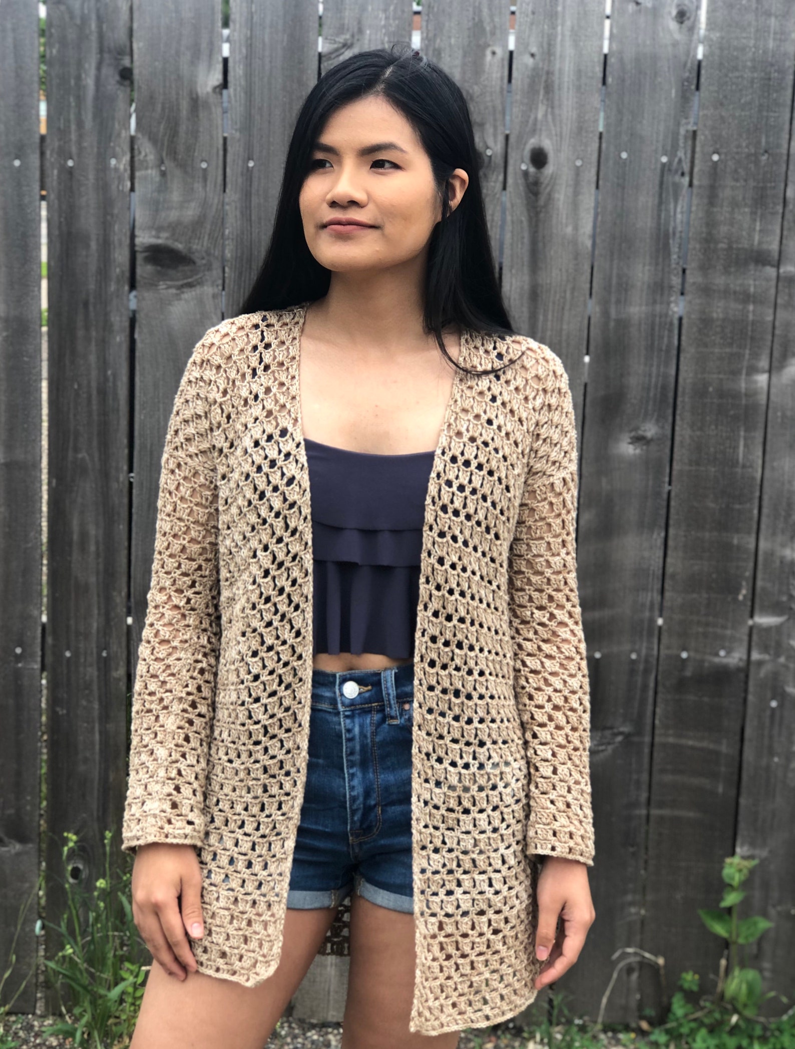 Breezy Crochet Cardigan Pattern for Summer Digital PDF - Etsy