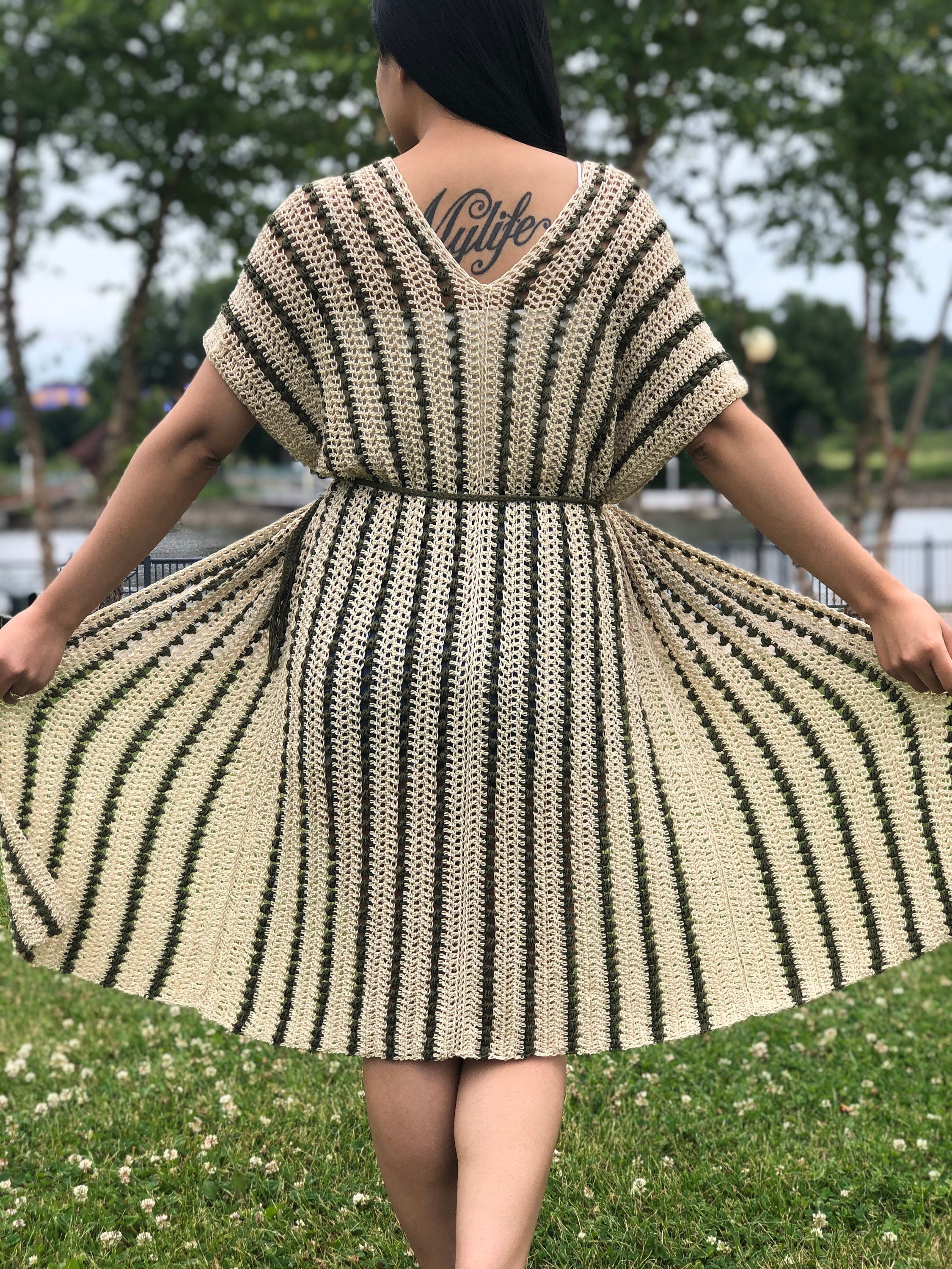 Crochet Beach Cover up Pattern. Pdf File and Video Tutorial | Sizes XS ...
