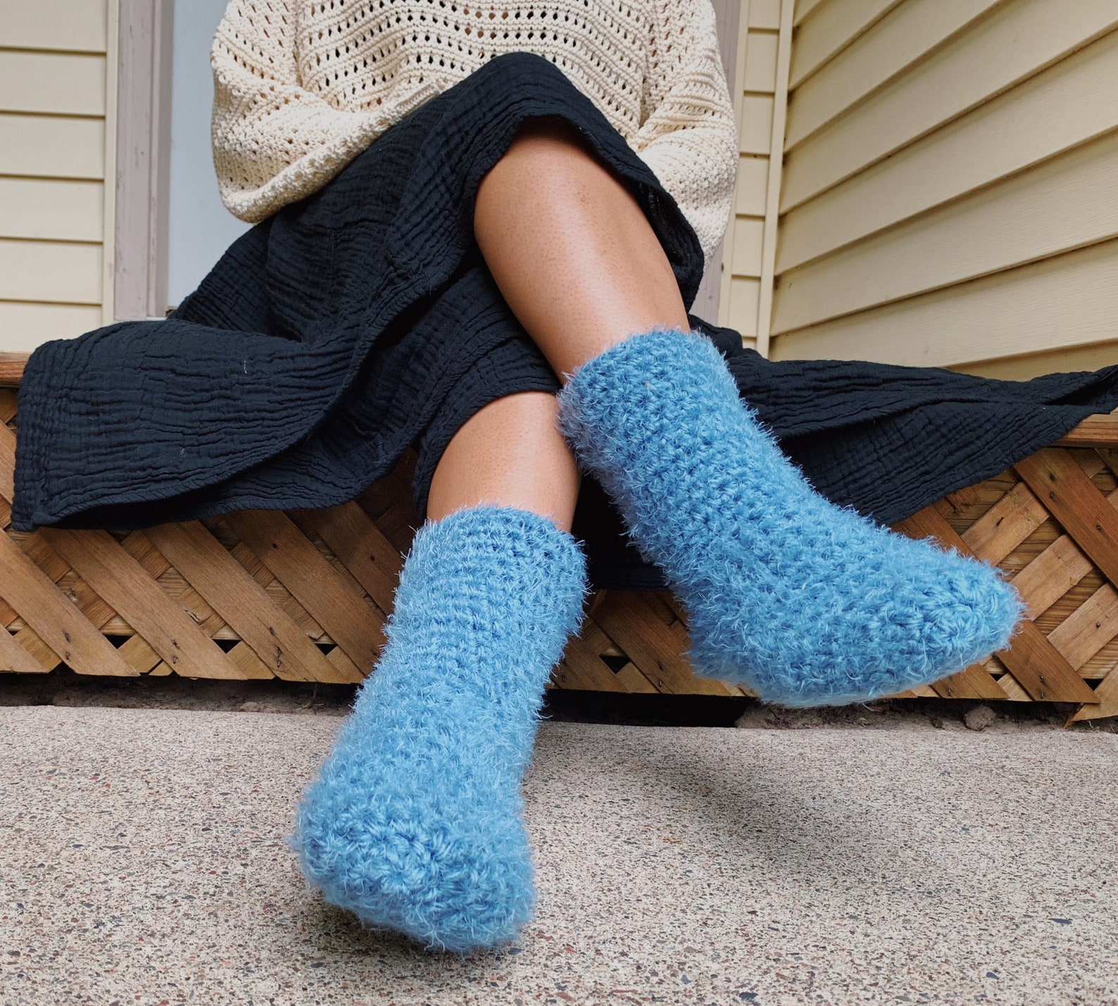 Crochet Slippers Socks Pattern 1 Skein Project / Printable & - Etsy