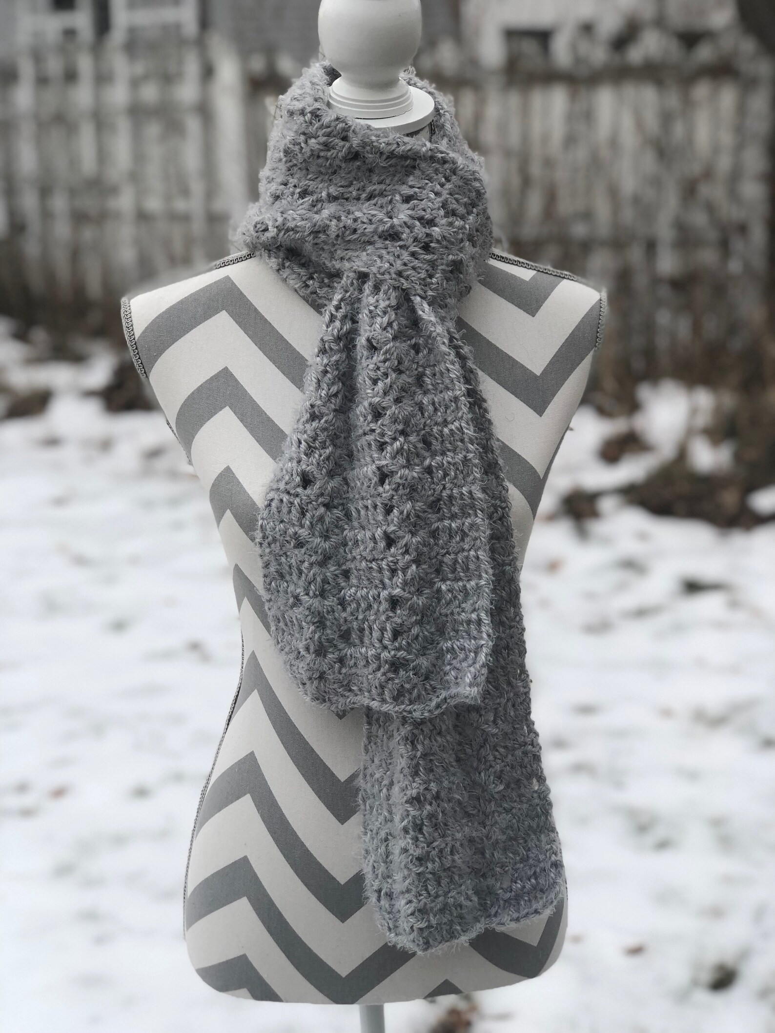 Crochet Scarf PDF pattern Includes free video tutorial | Etsy