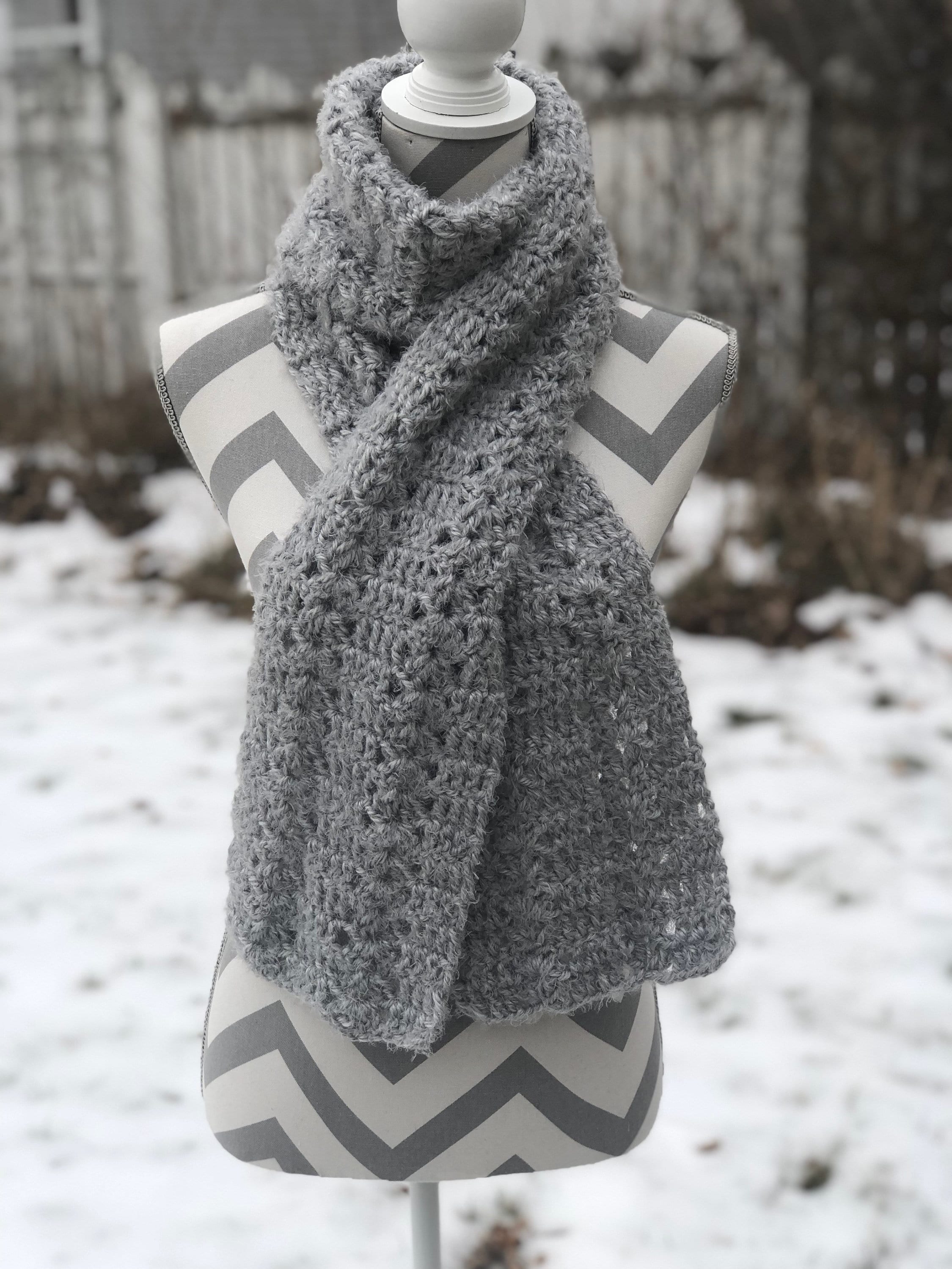 Crochet Scarf PDF pattern Includes free video tutorial | Etsy