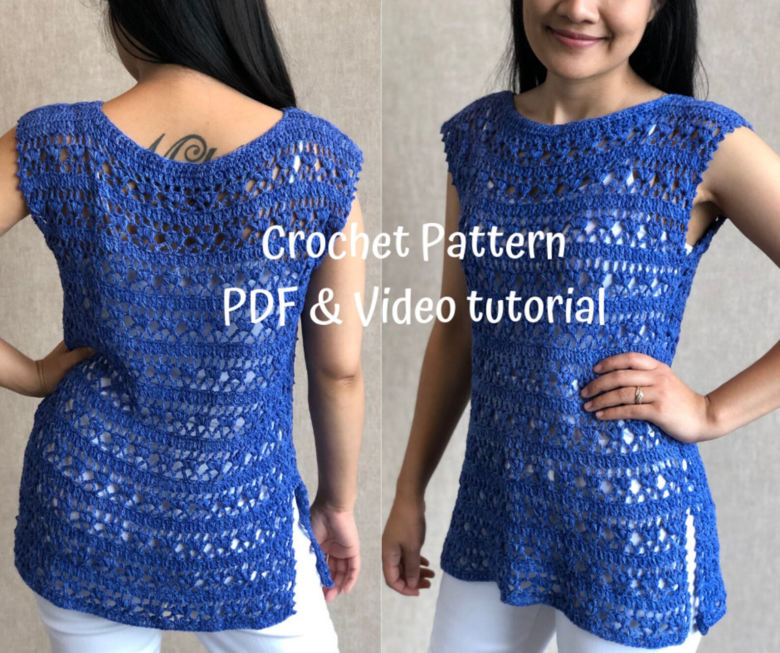 Crochet Top Pattern. the Happy Hour Crochet Top PDF File and - Etsy