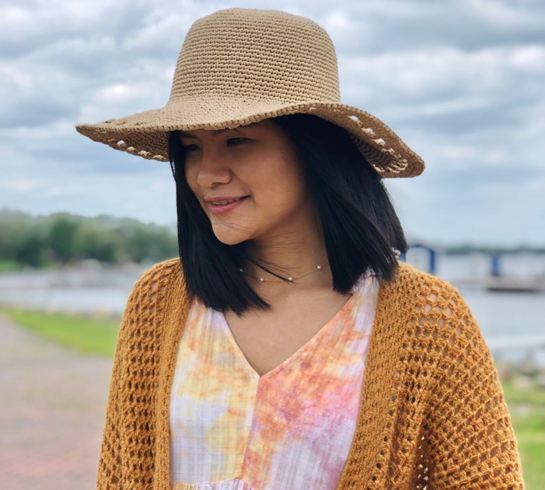 Crochet Sun Hat Pattern & Video Tutorial Printable/ - Etsy
