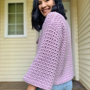 Chunky Crochet Sweater Pattern PDF & Video Tutorial // Women's Sizes XS ...