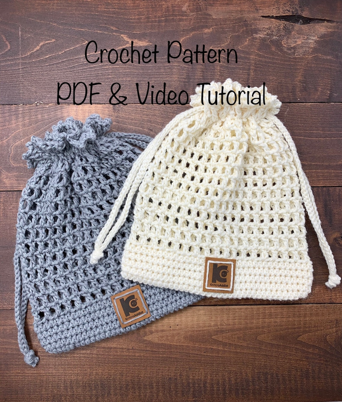 Crochet Pouch Pattern Pdf File and Video Tutorial, Crochet Bag Pattern ...