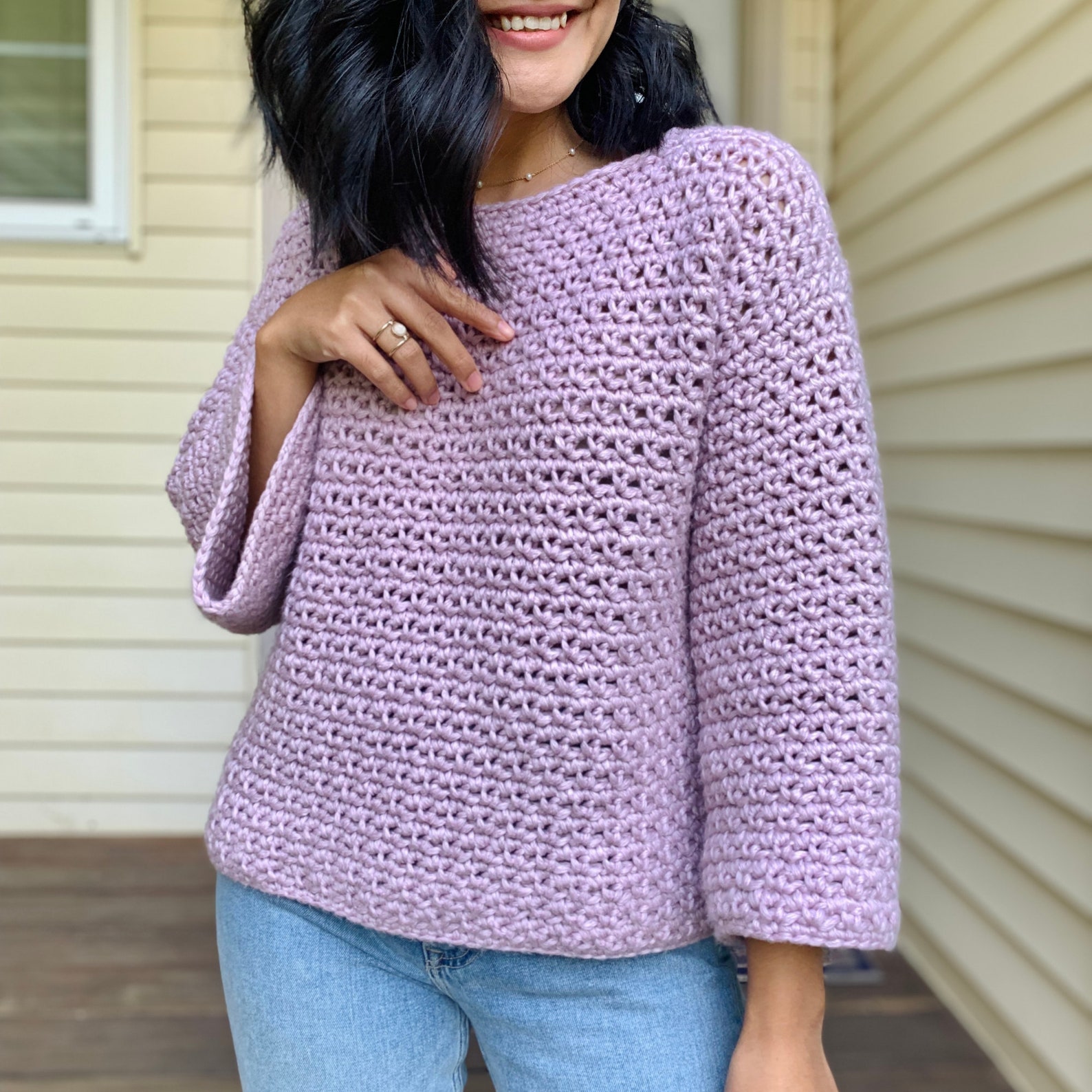 Chunky Crochet Sweater Pattern PDF & Video Tutorial // - Etsy