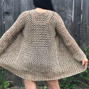 Breezy Crochet Cardigan Pattern for Summer, Digital PDF Pattern and ...