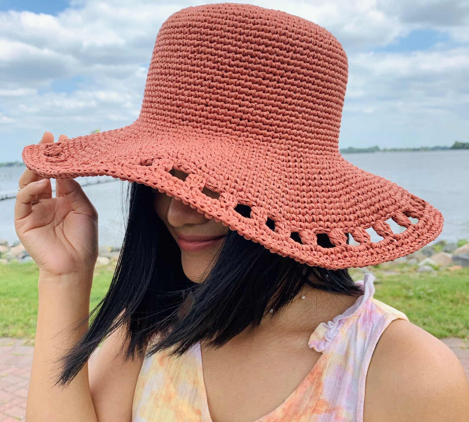 Crochet Sun Hat Pattern & Video Tutorial Printable/ Downloadable PDF ...
