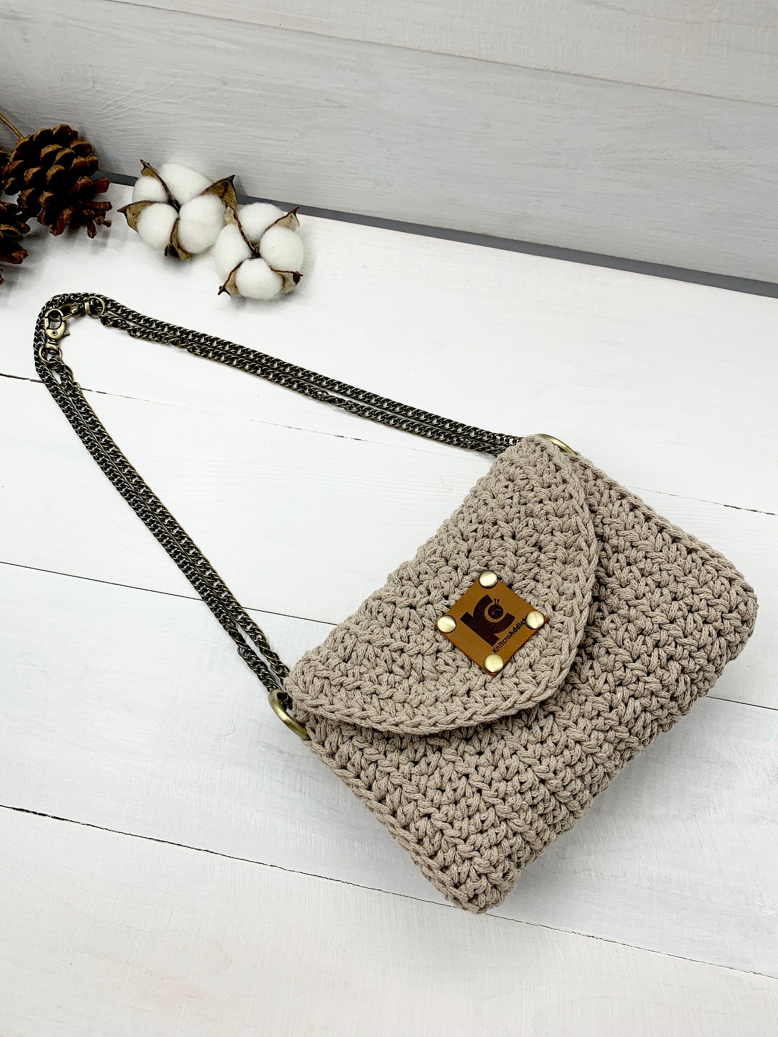 Crochet Purse Pattern, Pdf File, Photos and Video Tutorial. Crochet ...