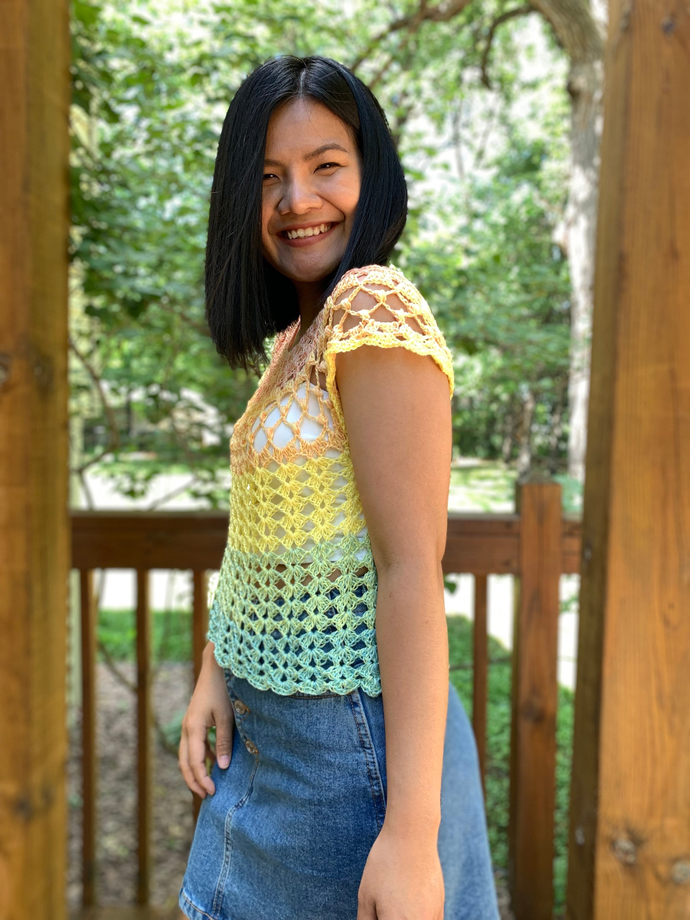 Crochet lace summer top pattern for women's sizes XS-XXL | Etsy