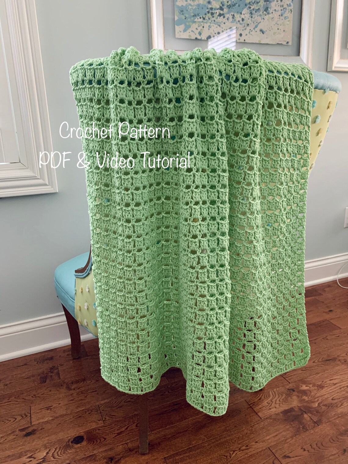 Crochet Blanket Pattern Easily Adjust the Size Pdf File and | Etsy