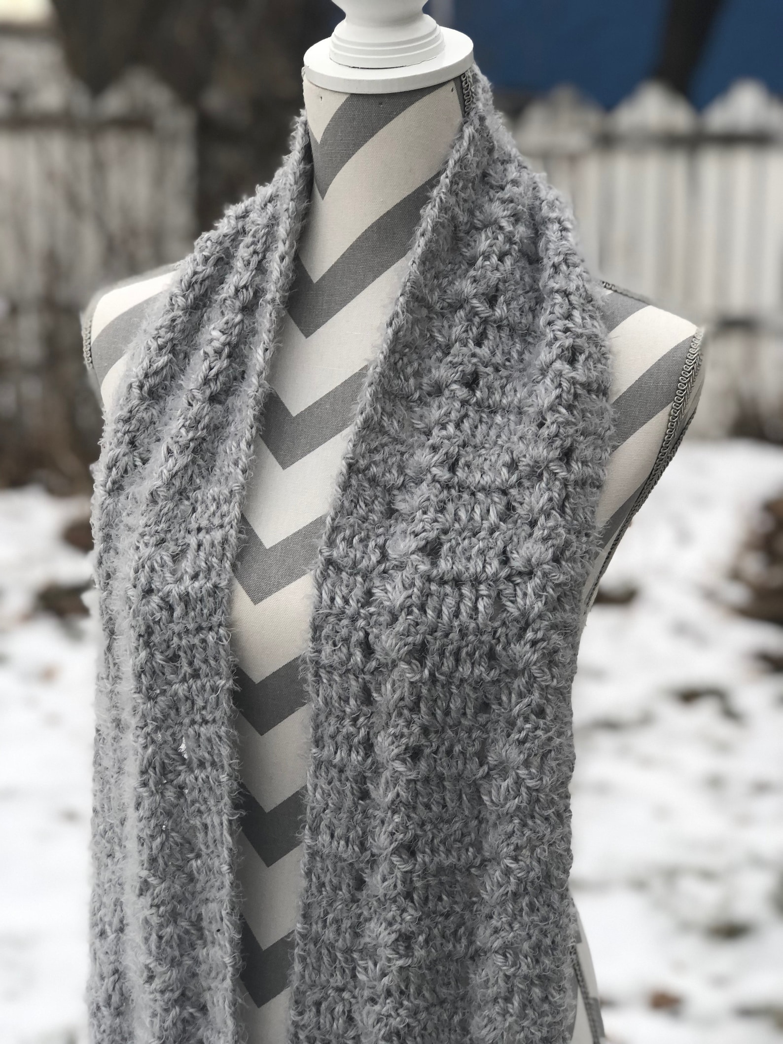 Crochet Scarf PDF Pattern (includes Free Video Tutorial) - Etsy