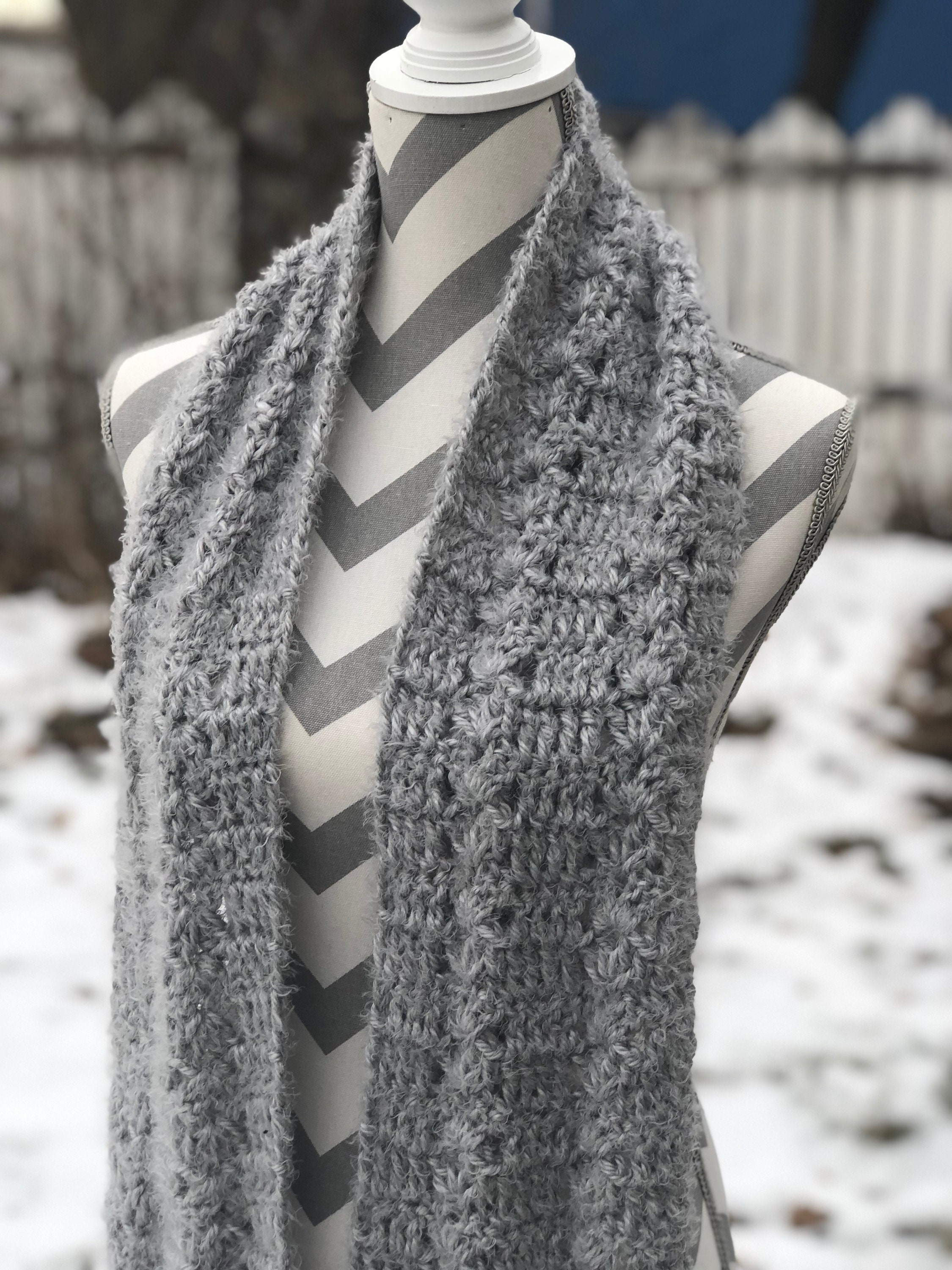 Crochet Scarf PDF Pattern includes Free Video Tutorial - Etsy