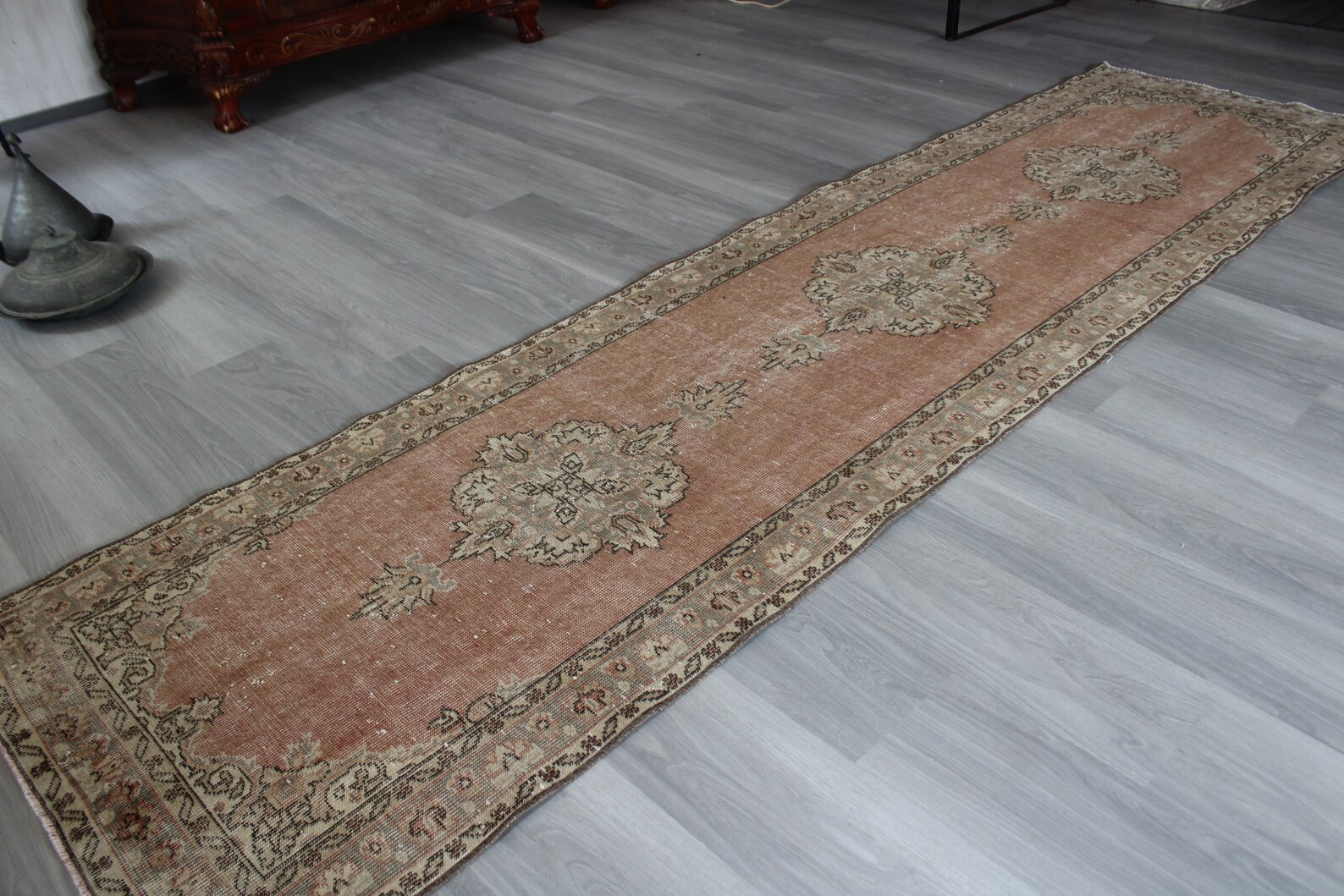 2'7x10'7 Ft RUNNER, Vintage Rug Runner, Ethnic Rug Runner, Bohemian ...